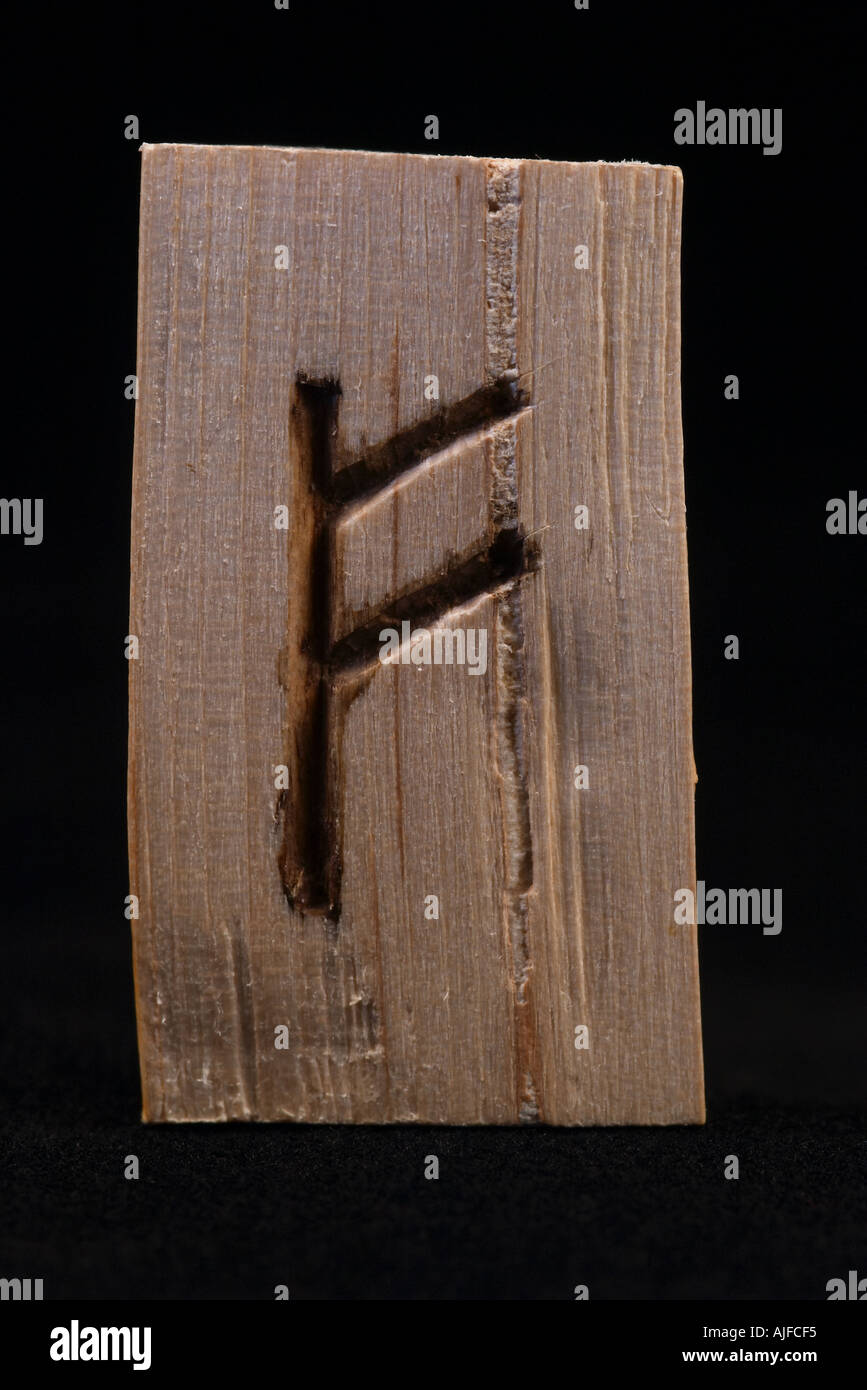 Traditional rune staves Stock Photo - Alamy
