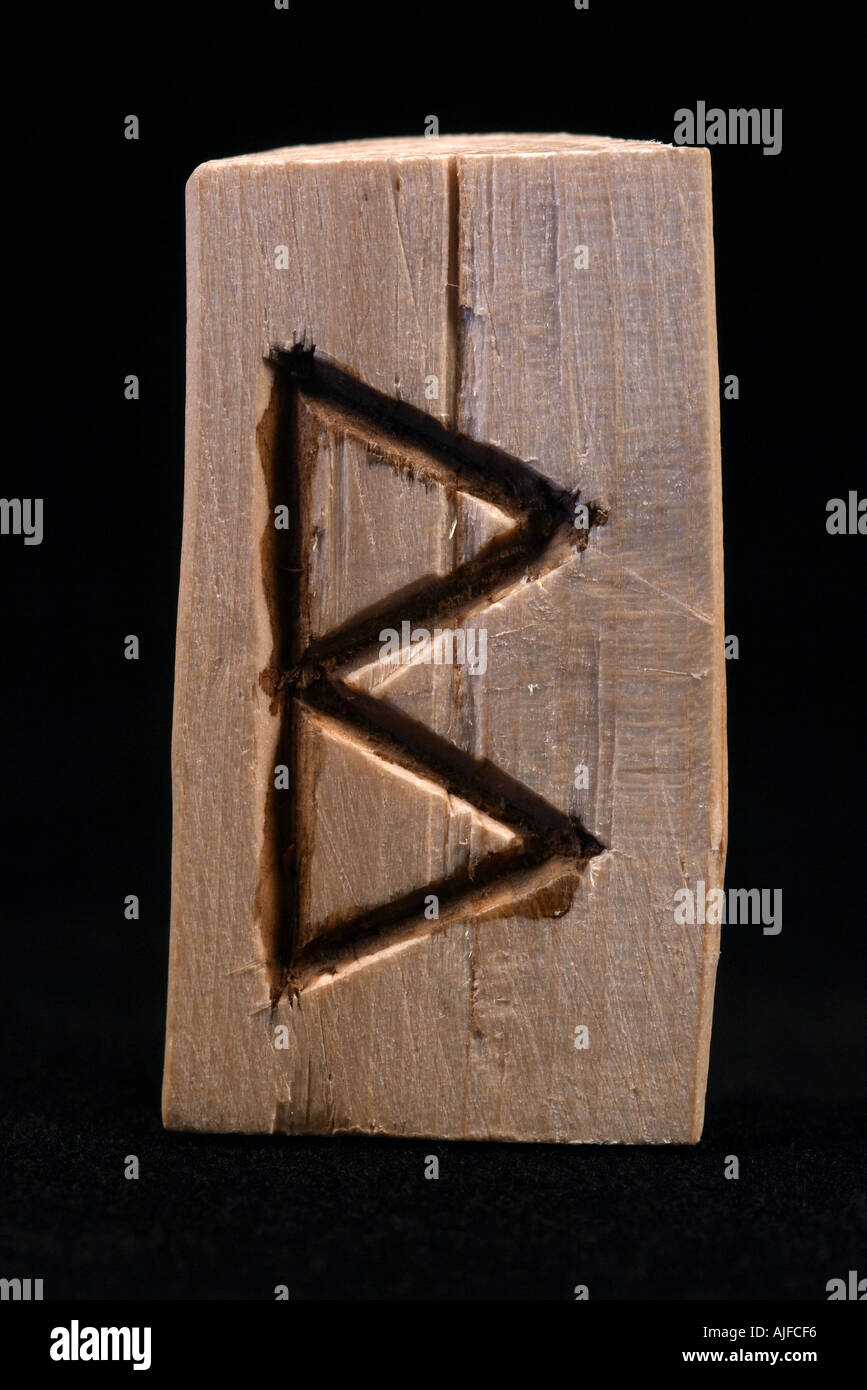 Traditional rune staves Stock Photo - Alamy