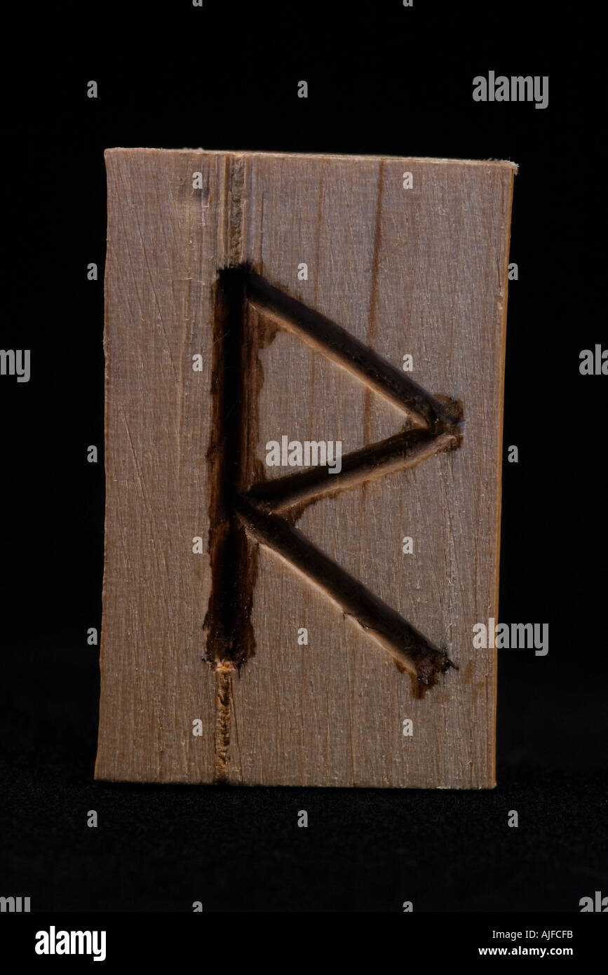 Traditional rune staves Stock Photo - Alamy