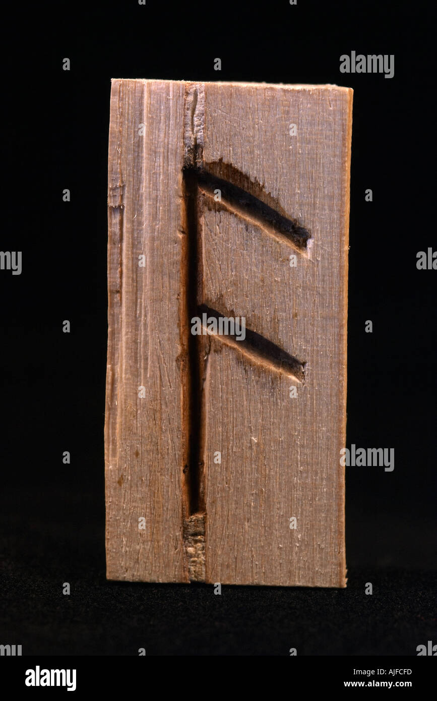 Traditional rune staves Stock Photo - Alamy