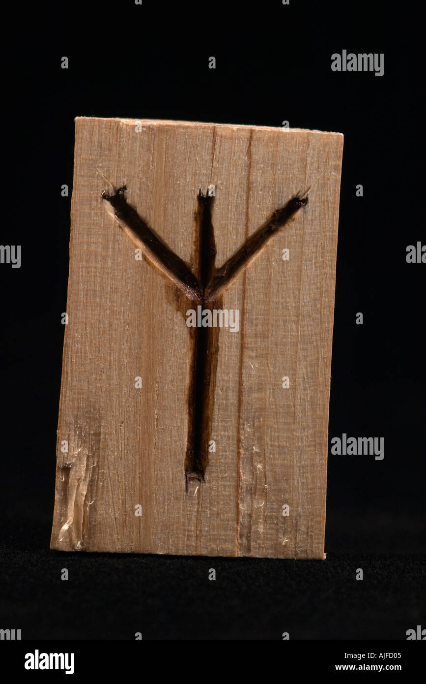 Traditional rune staves Stock Photo - Alamy