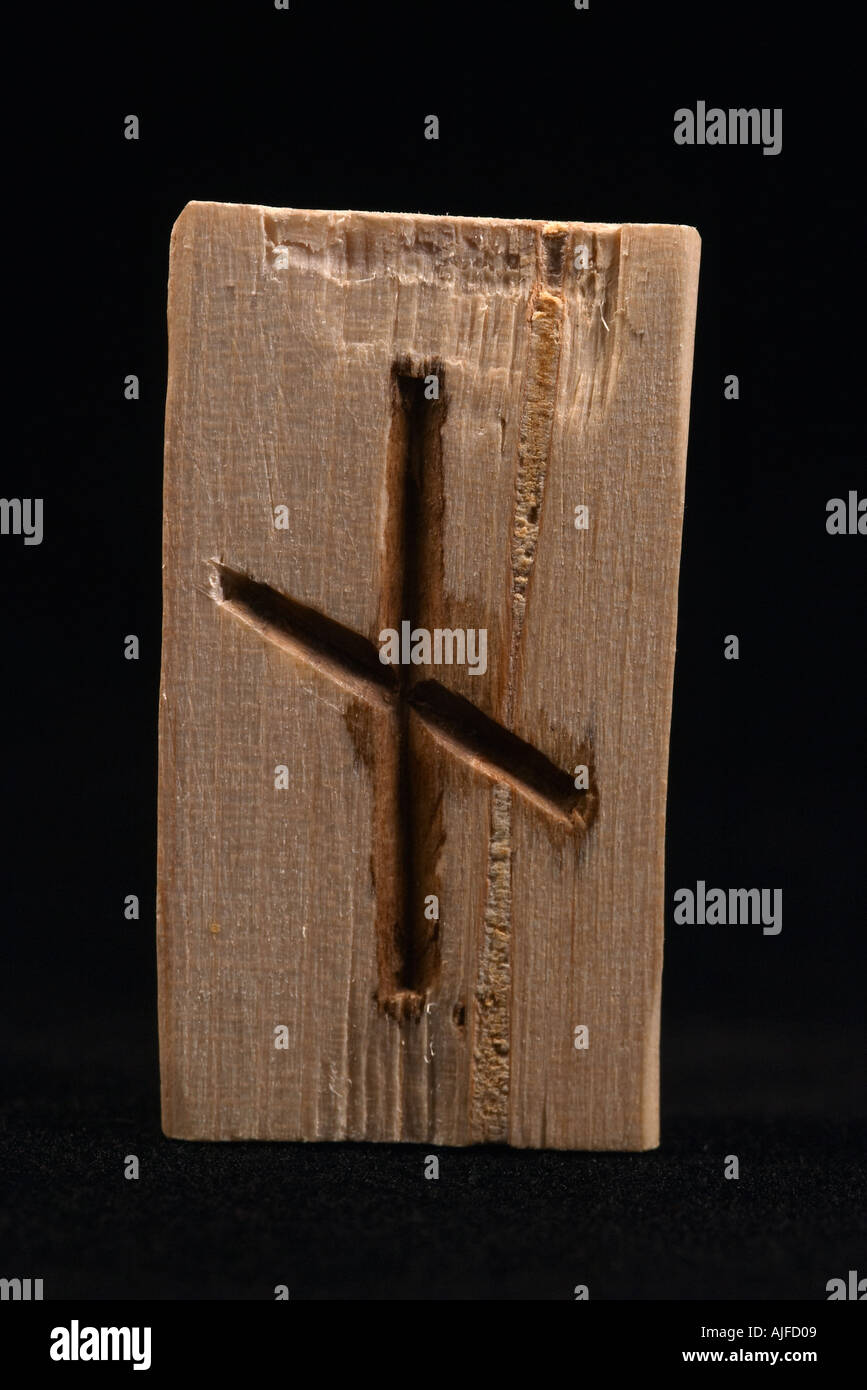 Traditional rune staves Stock Photo - Alamy