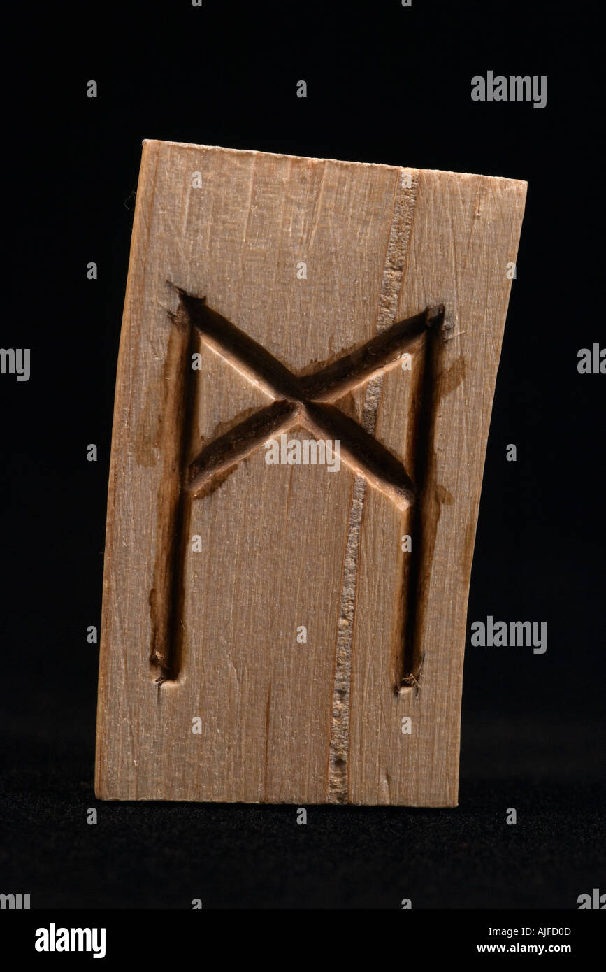 Traditional rune staves Stock Photo - Alamy