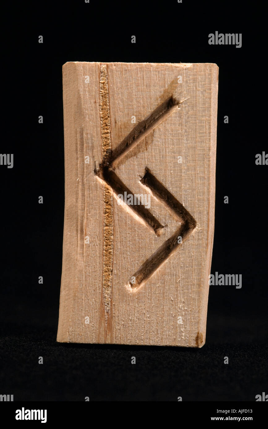 Traditional rune staves Stock Photo - Alamy