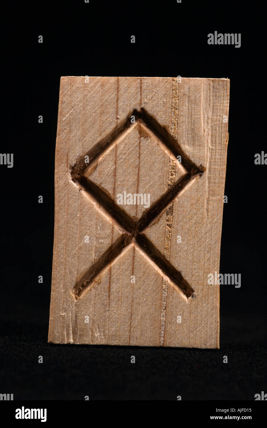 Traditional rune staves Stock Photo - Alamy