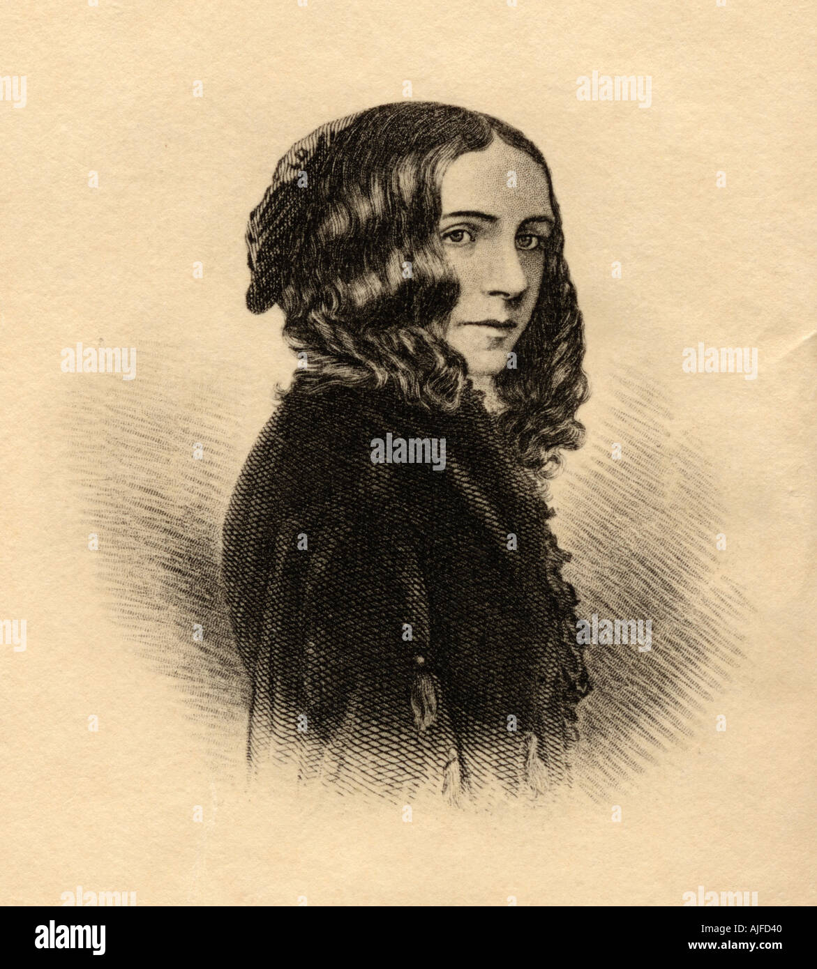 Elizabeth Barrett Browning, née Moulton-Barrett, 1806 -1861. English ...