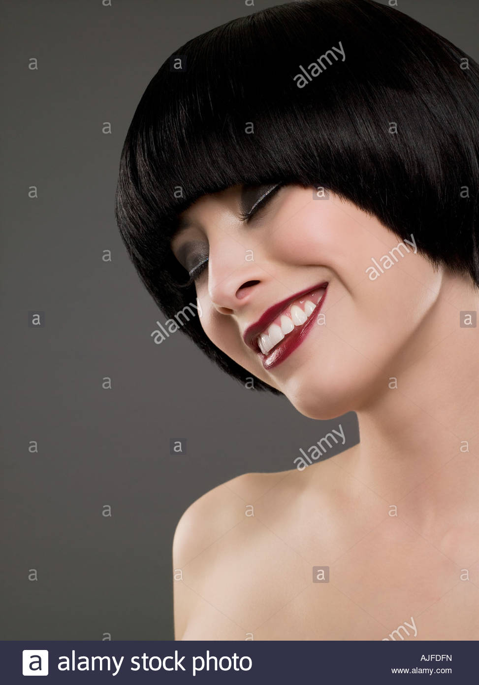 Woman Bob Hair Stock Photos & Woman Bob Hair Stock Images - Alamy