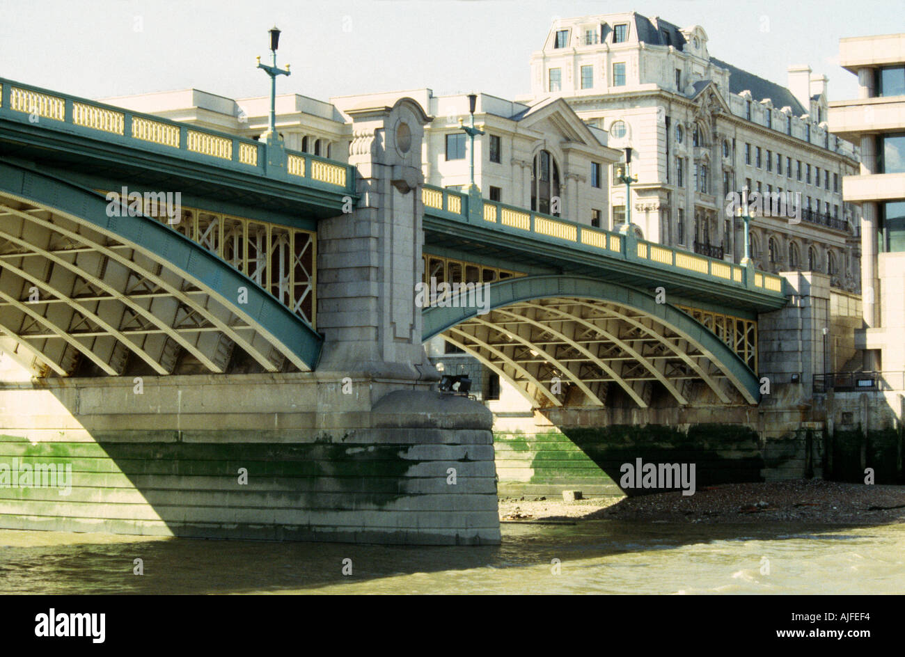 Southwark Bridge, River Thames, London Stock Photo - Alamy