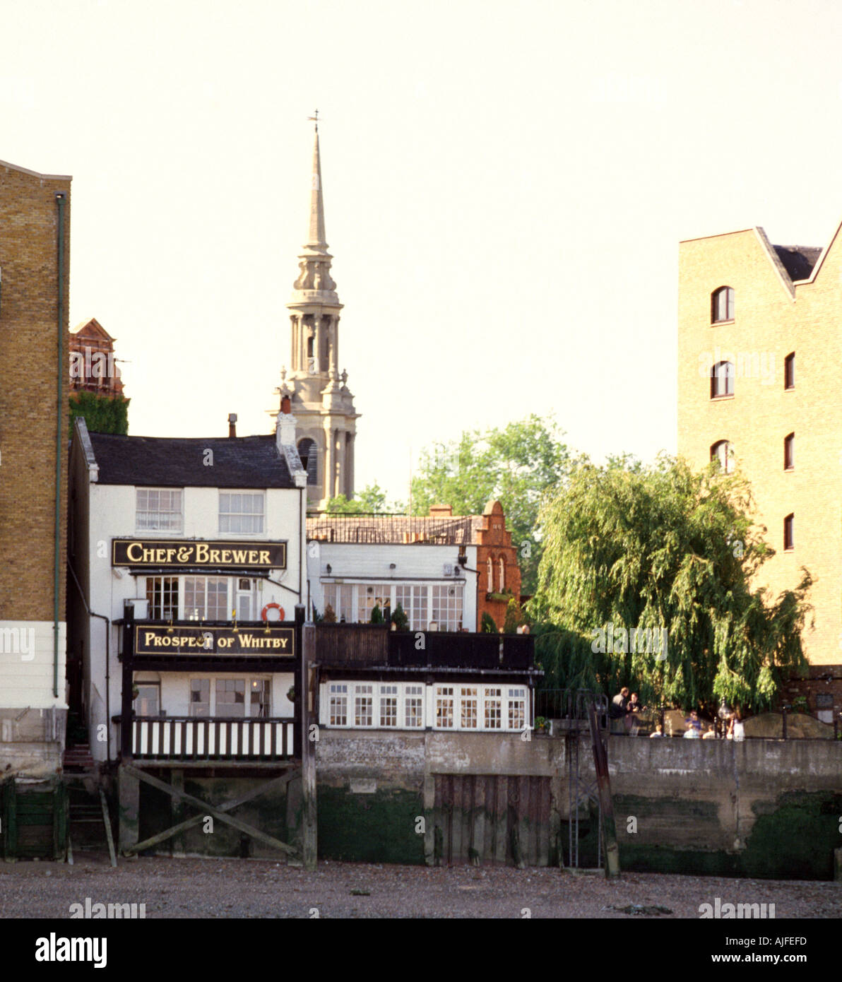 The Prospect of Whitby Public House Stock Photo - Alamy