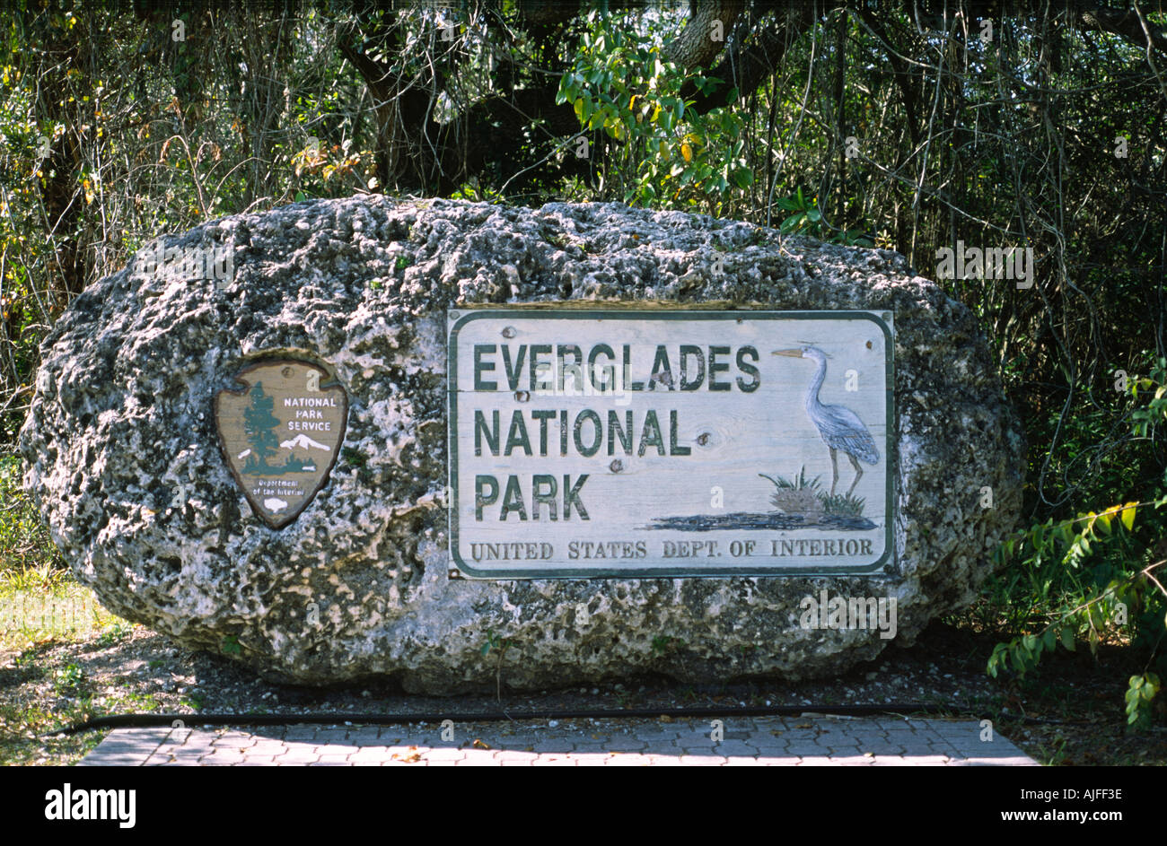 everglades entrance sign florida, USA Stock Photo - Alamy