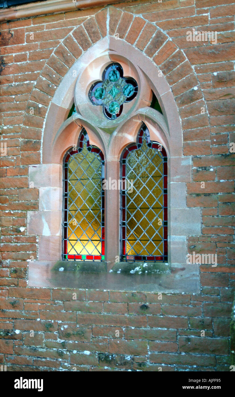 Chapel window Penrith Stock Photo - Alamy