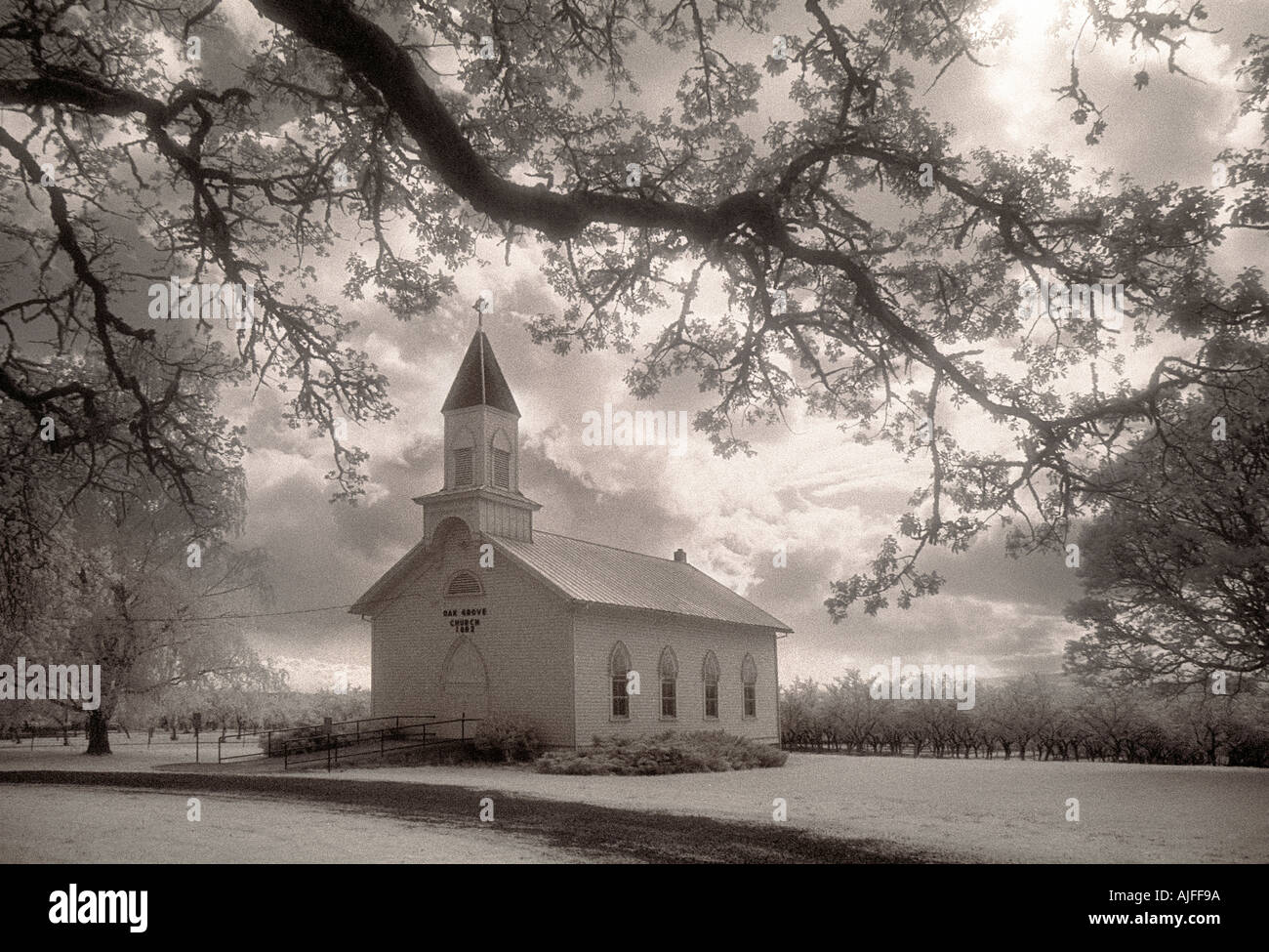 Oak Grove church located in Polk county Oregon USA Stock Photo - Alamy