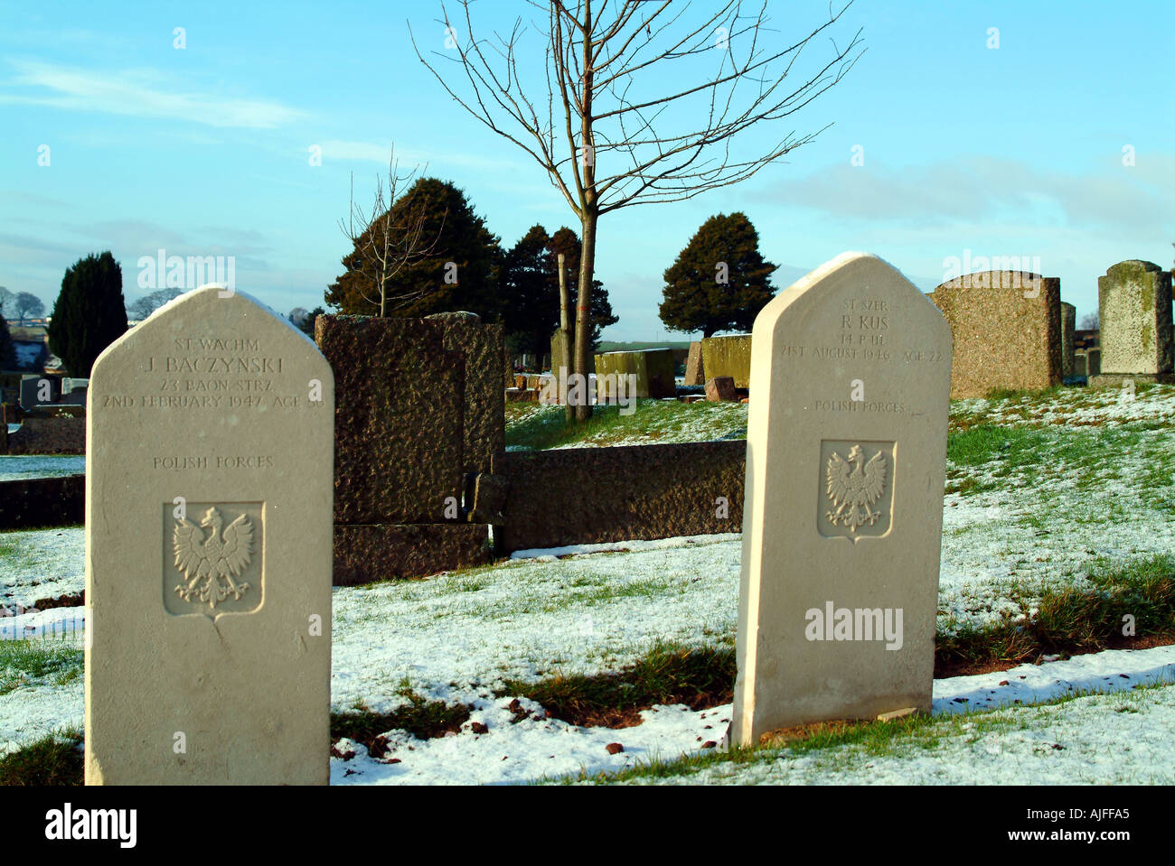 Polish War graves Penrith Stock Photo - Alamy