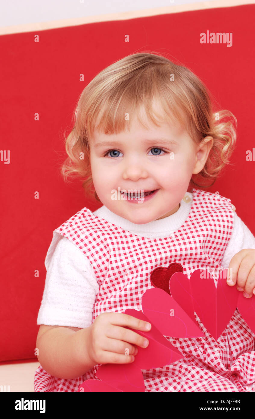Two year old girl heart hi-res stock photography and images - Alamy