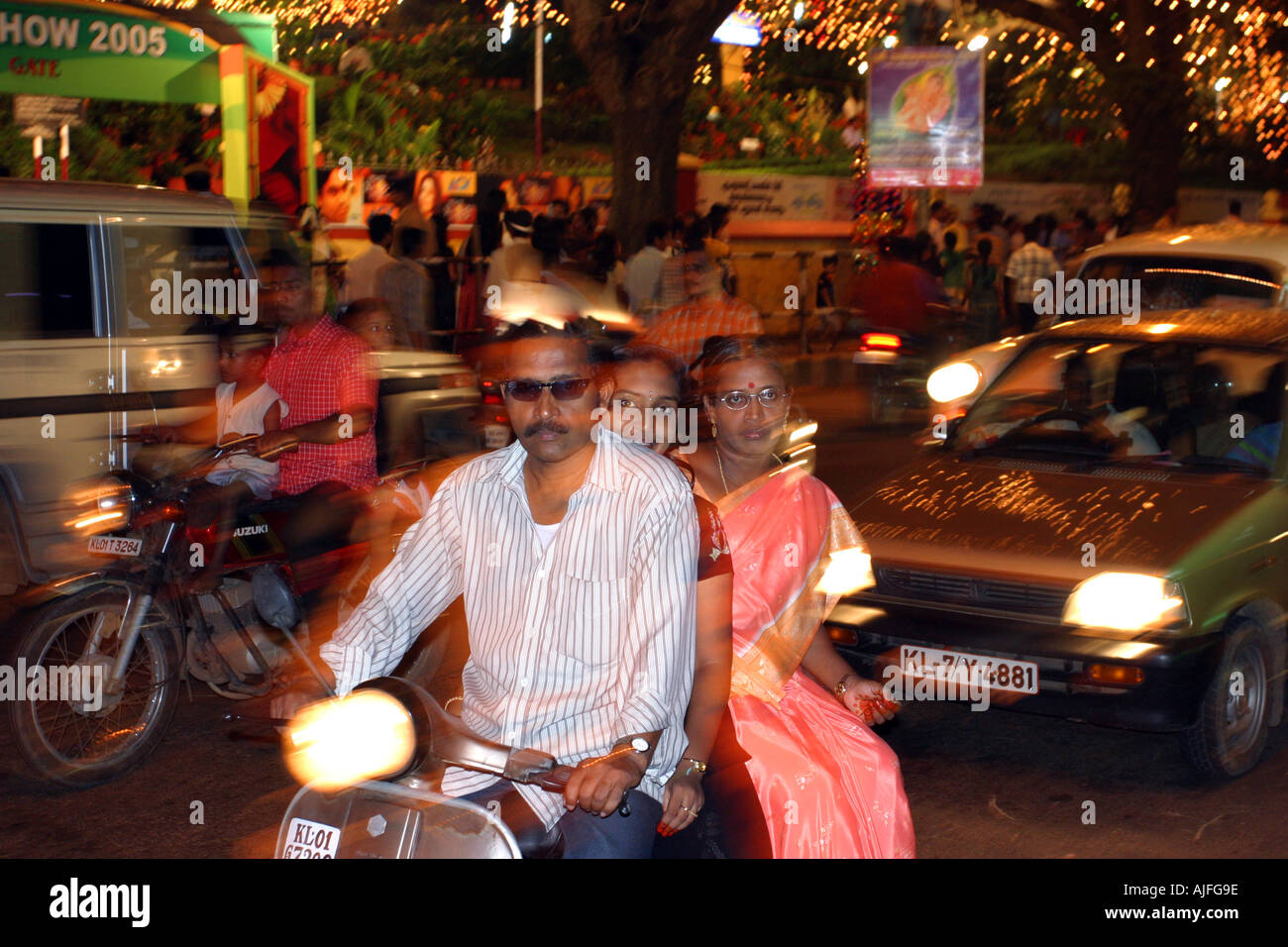 Street scene thiruvananthapuram trivandrum kerala india hi-res stock ...