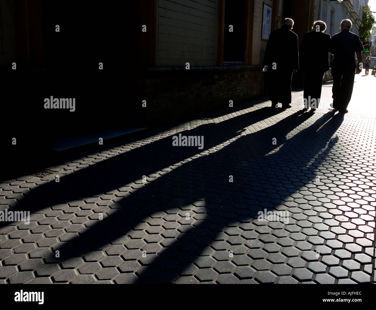 Perspective silhouette contrast shadows hi-res stock photography and ...