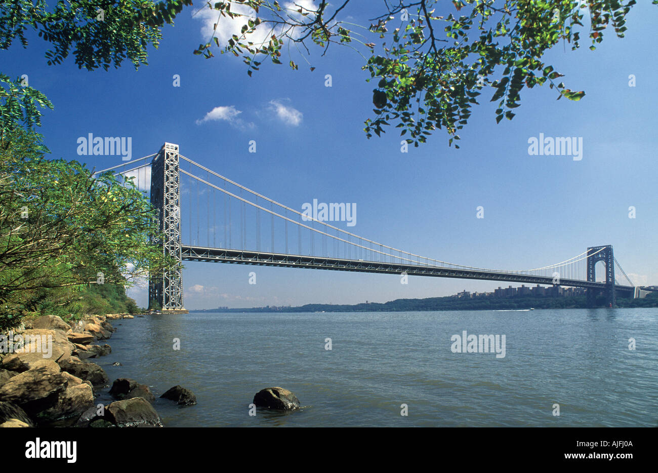 The George Washington Bridge connecting NJ & NY Stock Photo - Alamy