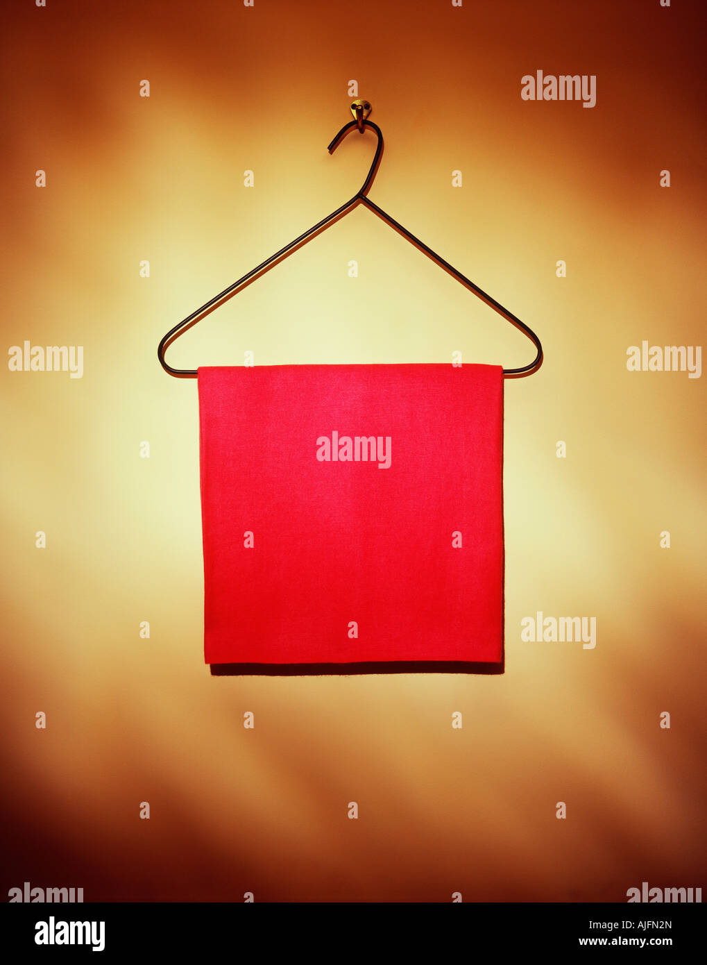 material hanging on a hangar Stock Photo - Alamy