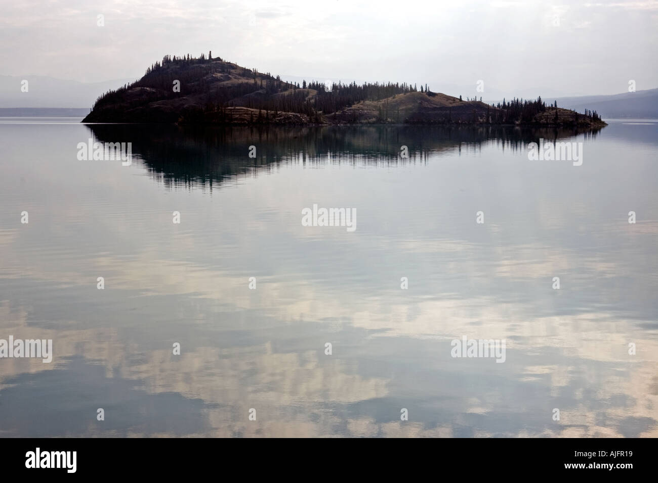 Kluane Lake seen here at Destruction Bay is the largest lake in Yukon ...