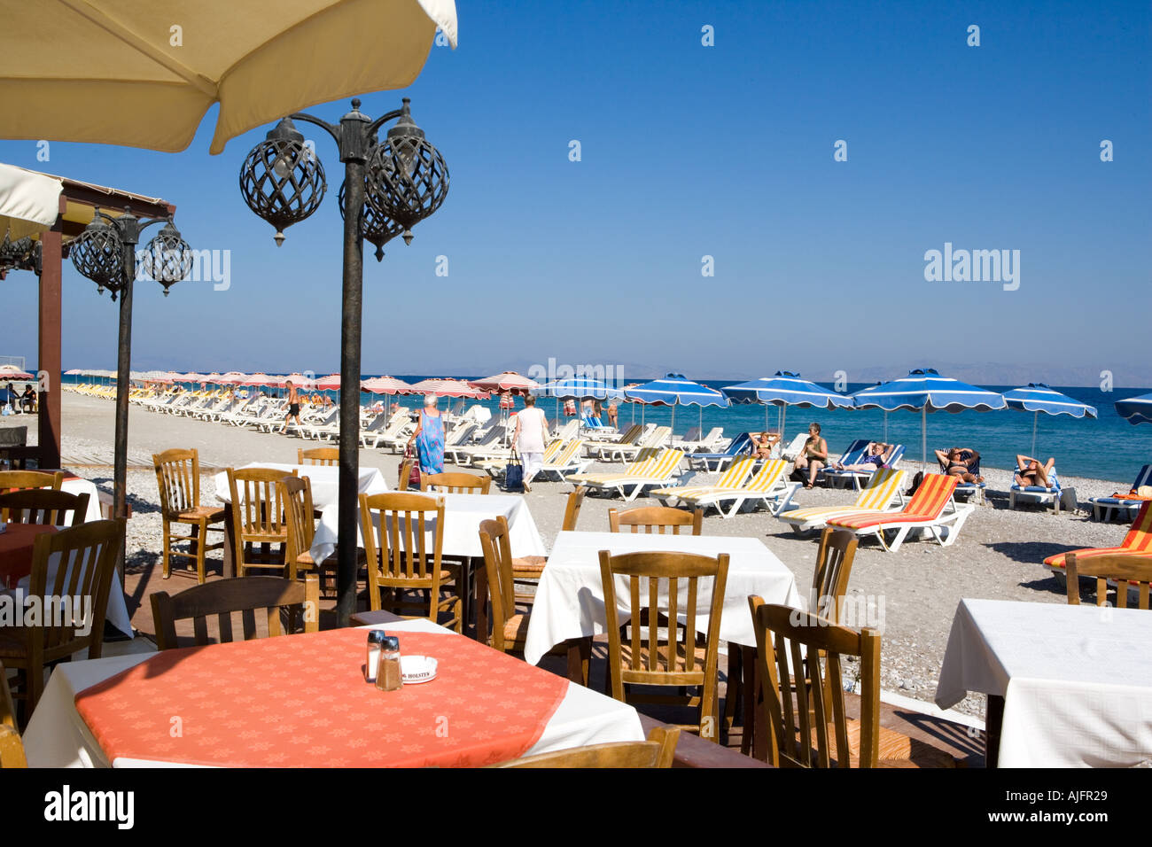 TRIANDA BEACH RHODES GREECE Stock Photo - Alamy