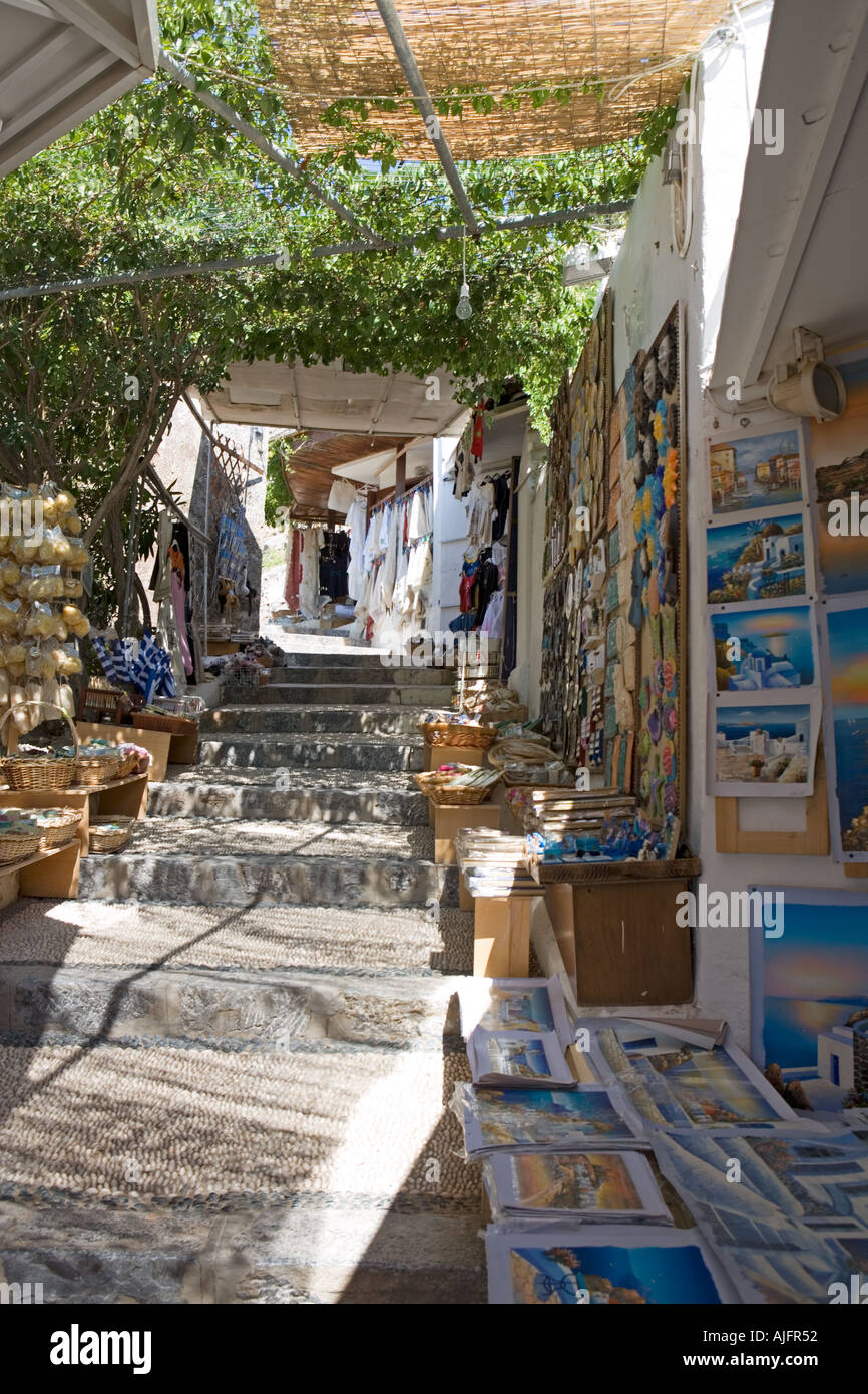 Shops In Village Lindos Greece Stock Photos & Shops In Village Lindos ...