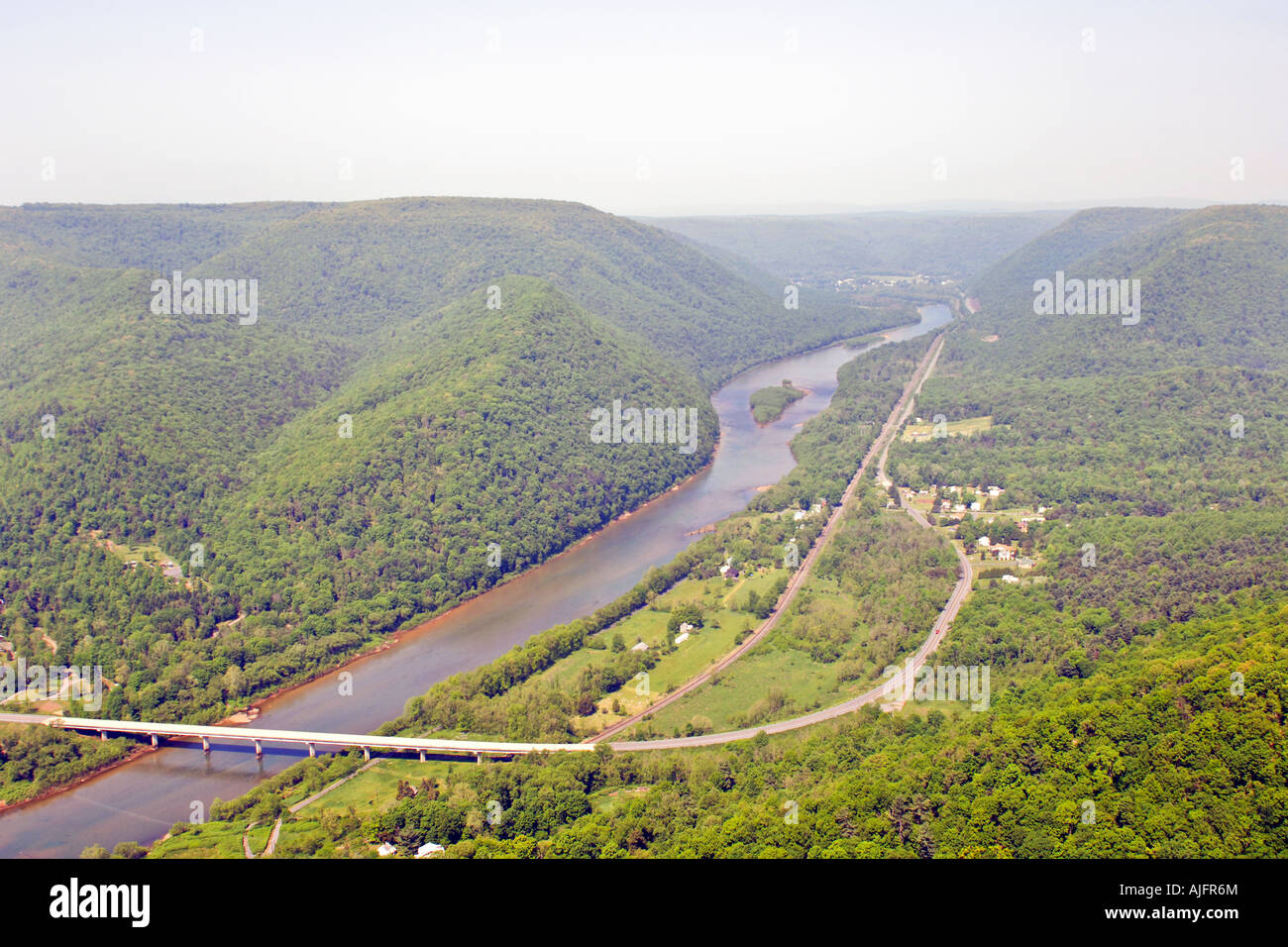 The Susquehanna River at Hyner View Pennsylvania PA Stock Photo - Alamy