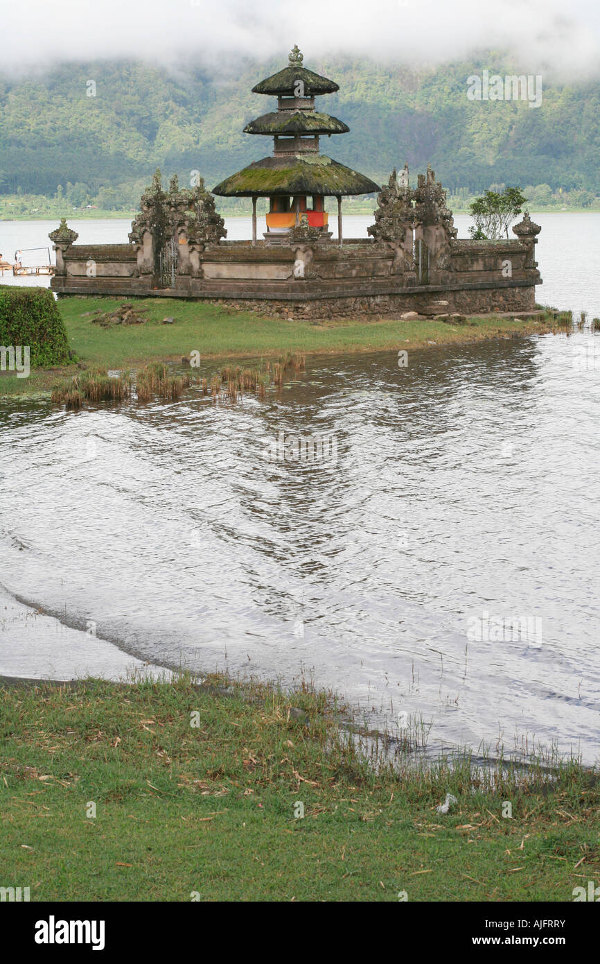 Pura Ulun Danu Bratan temple on Lake Tamblingan in Bali Indonesia Stock ...