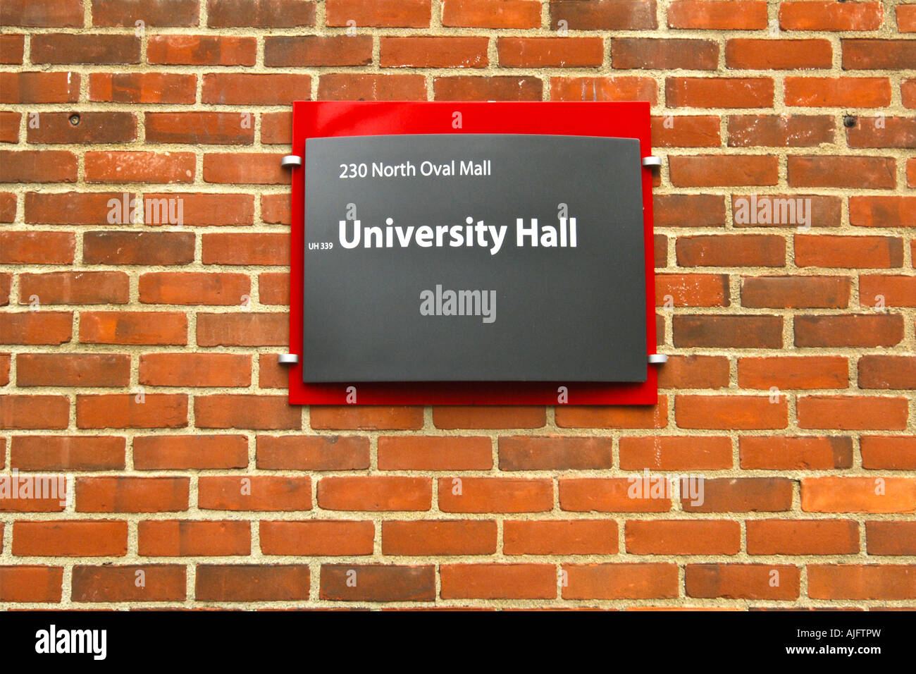Ohio State University Hall building sign Columbus OH Stock Photo - Alamy