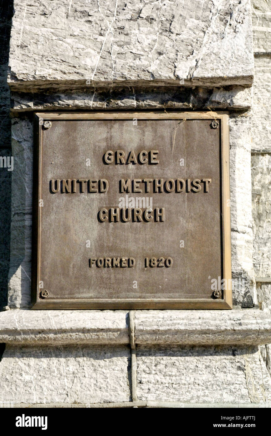 The Grace United Methodist Church sign in Harrisburg Pennsylvania PA ...