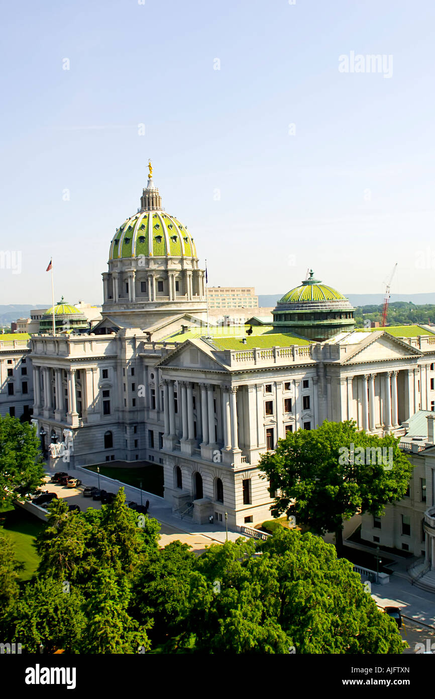 The State Capitol building at Harrisburg Pennsylvania PA Stock Photo ...