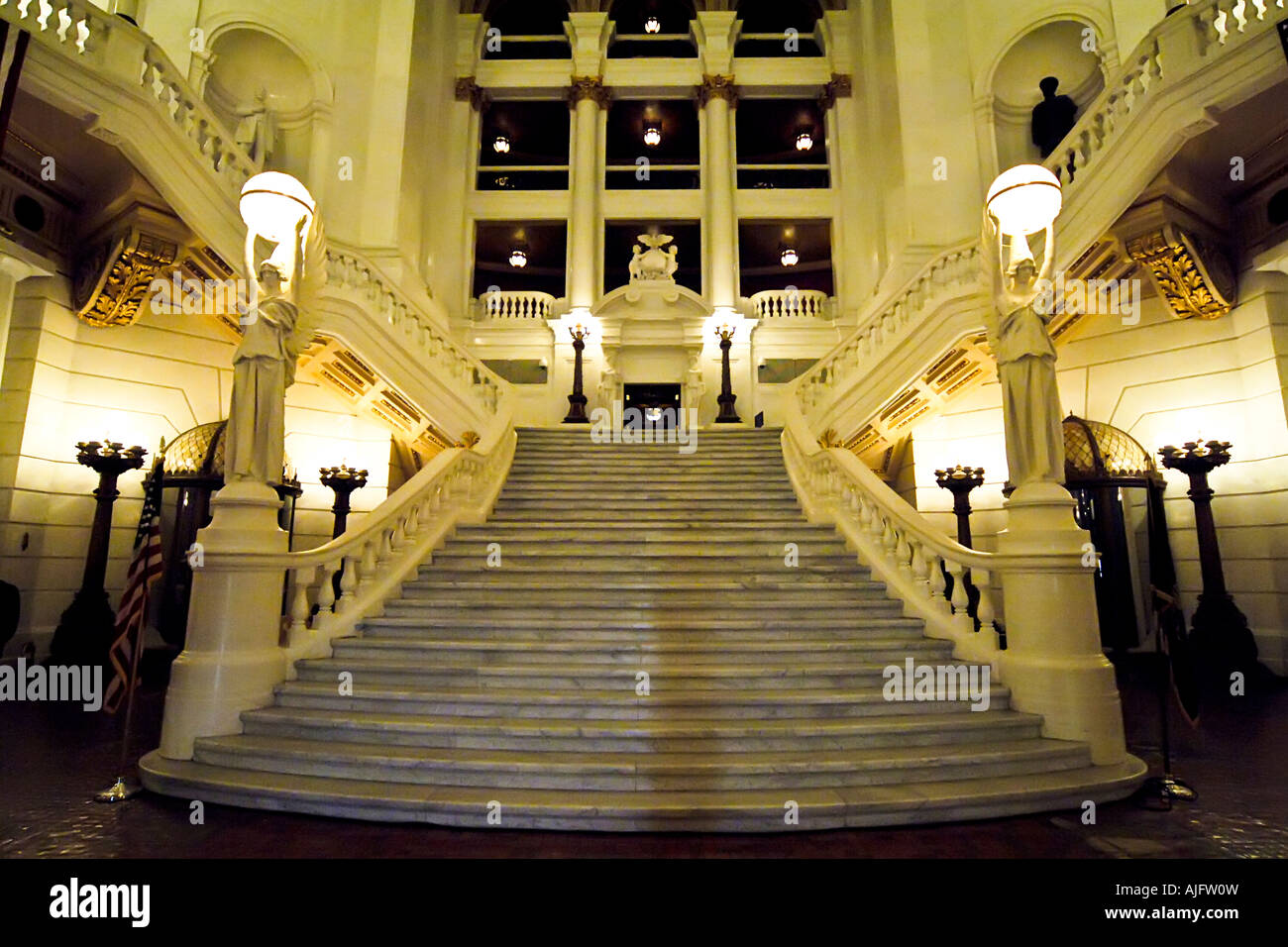 The Capitol Rotunda inside the State building Harrisburg Pennsylvania ...