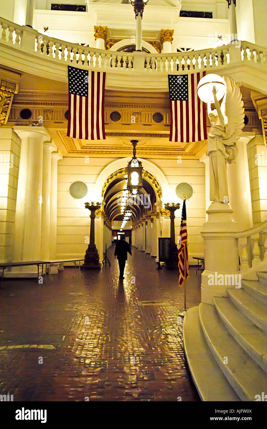 The Capitol Rotunda inside the State building Harrisburg Pennsylvania ...