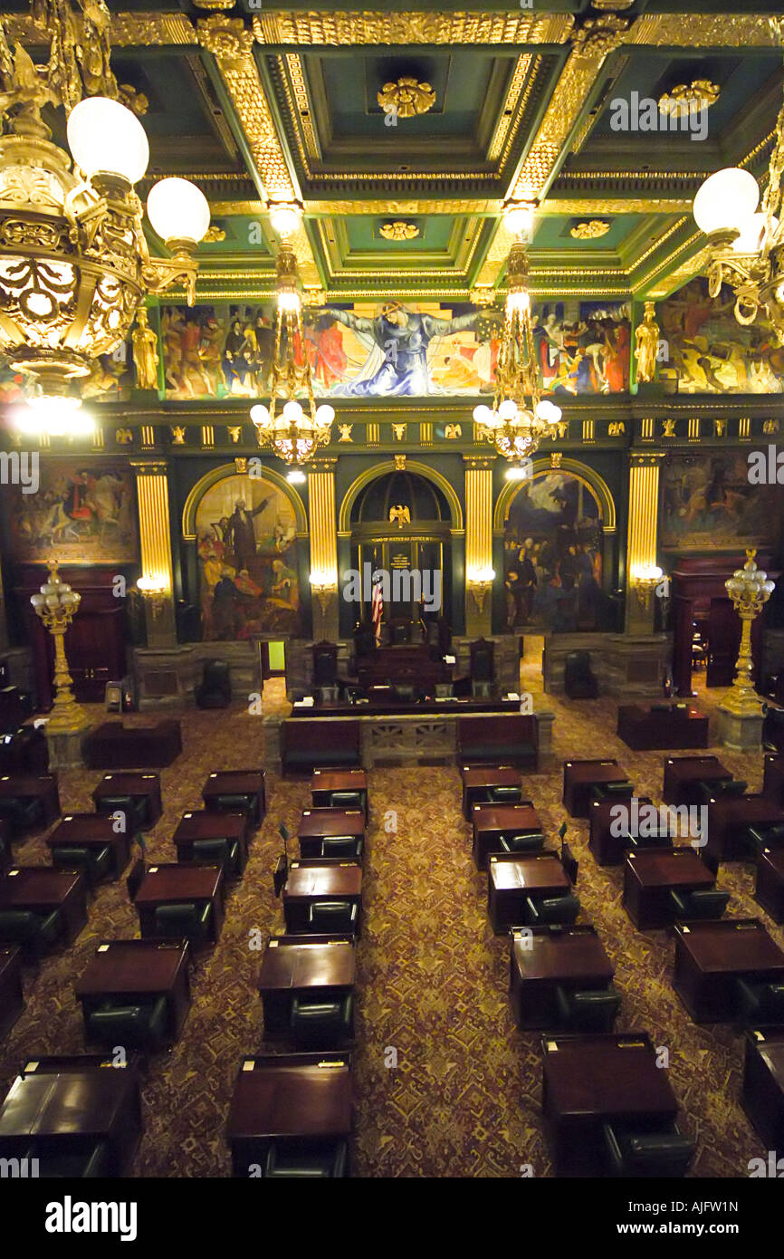 The Senate Chamber inside the State Capitol building Harrisburg ...