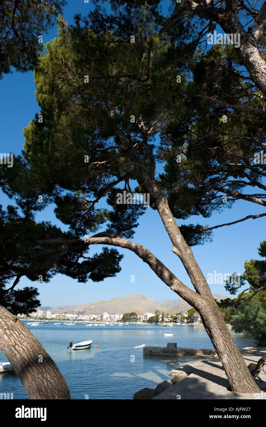 Seafront at Puerto Pollensa, North Coast, Mallorca, Balearic Islands ...