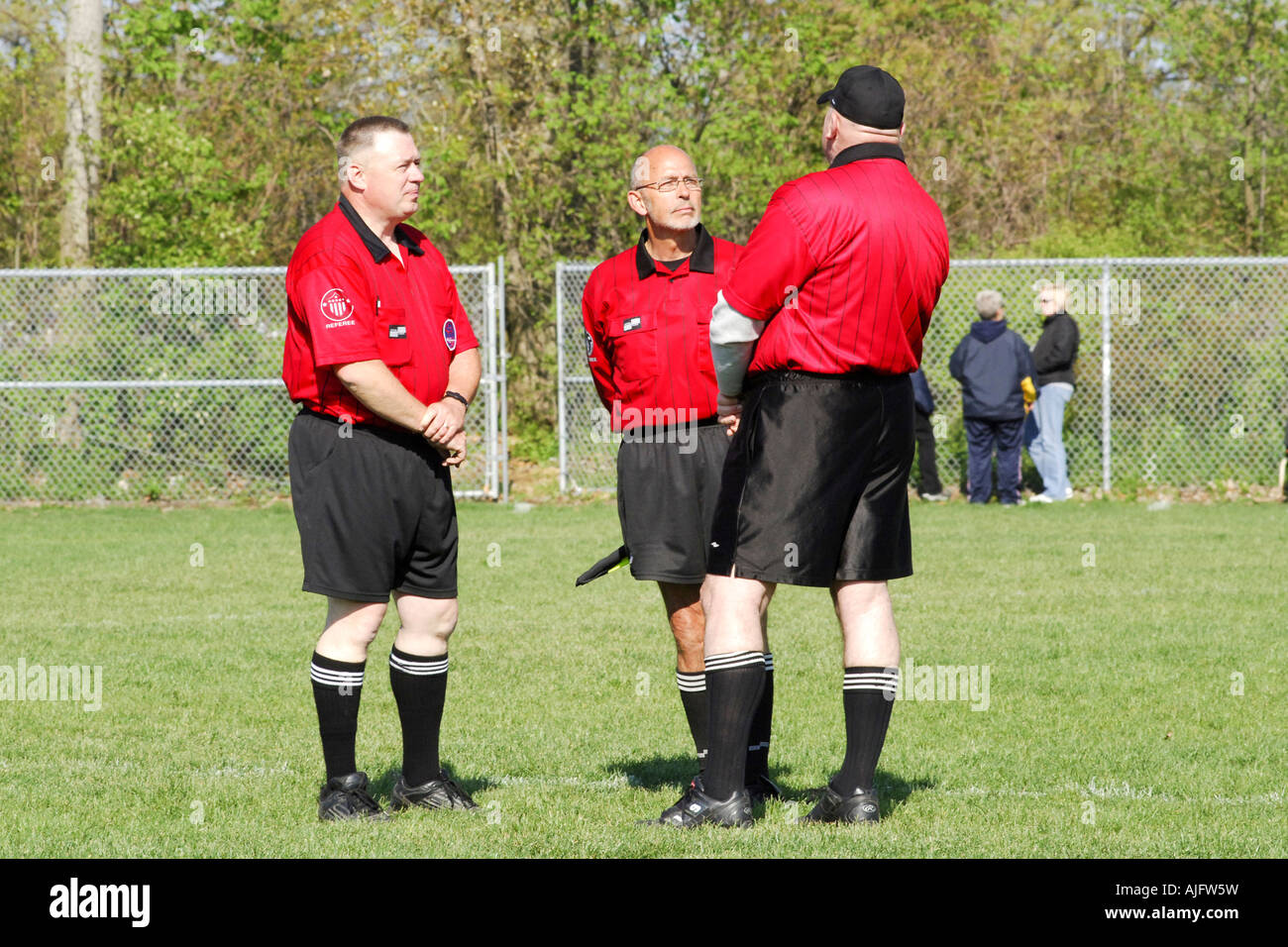 School soccer referee hi-res stock photography and images - Alamy