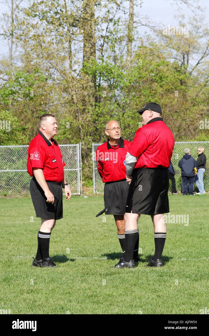 Referees at a Girls High School Soccer game Stock Photo - Alamy