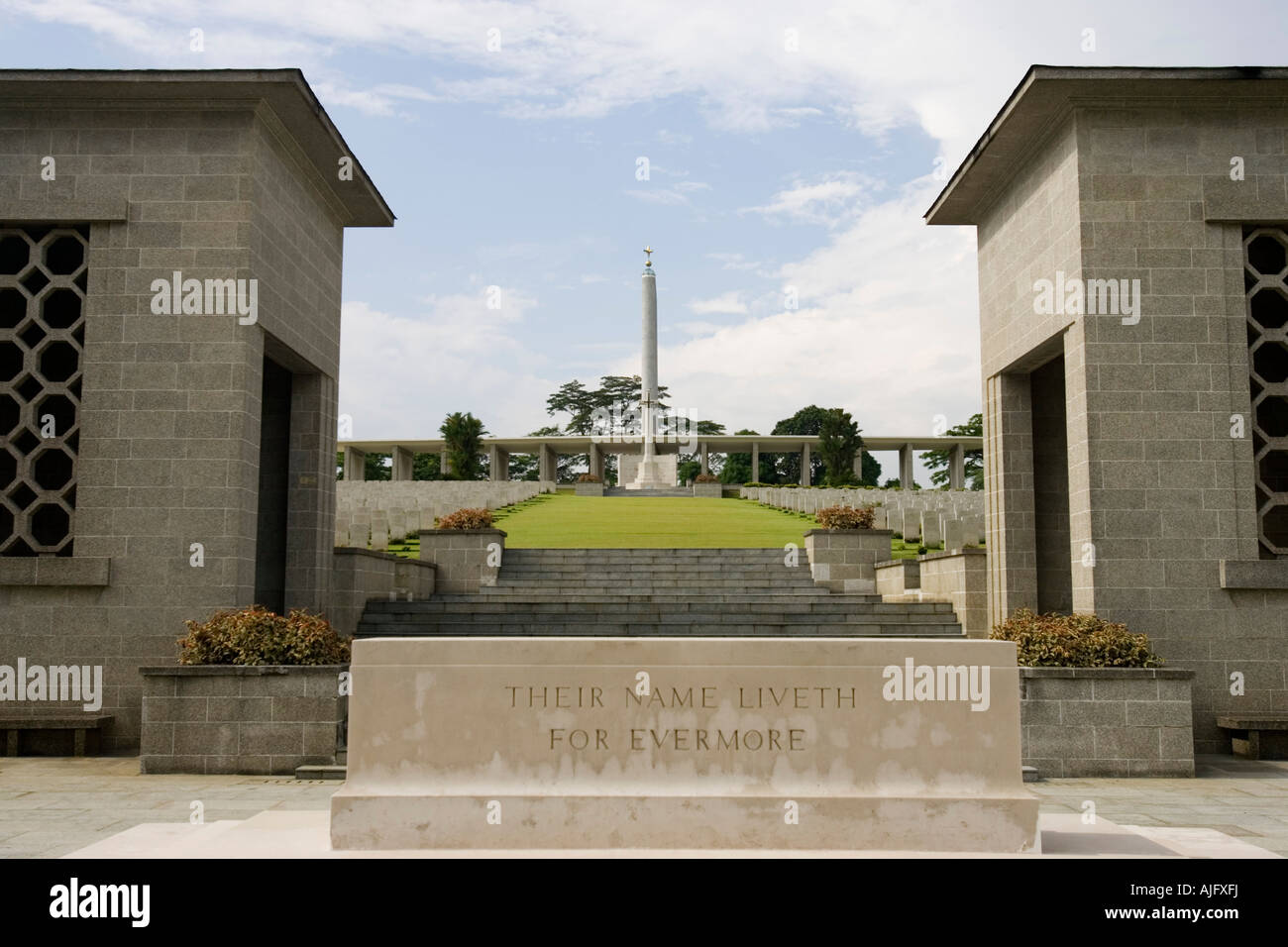 Entrance Kranji War Cemetery Singapore Stock Photo - Alamy