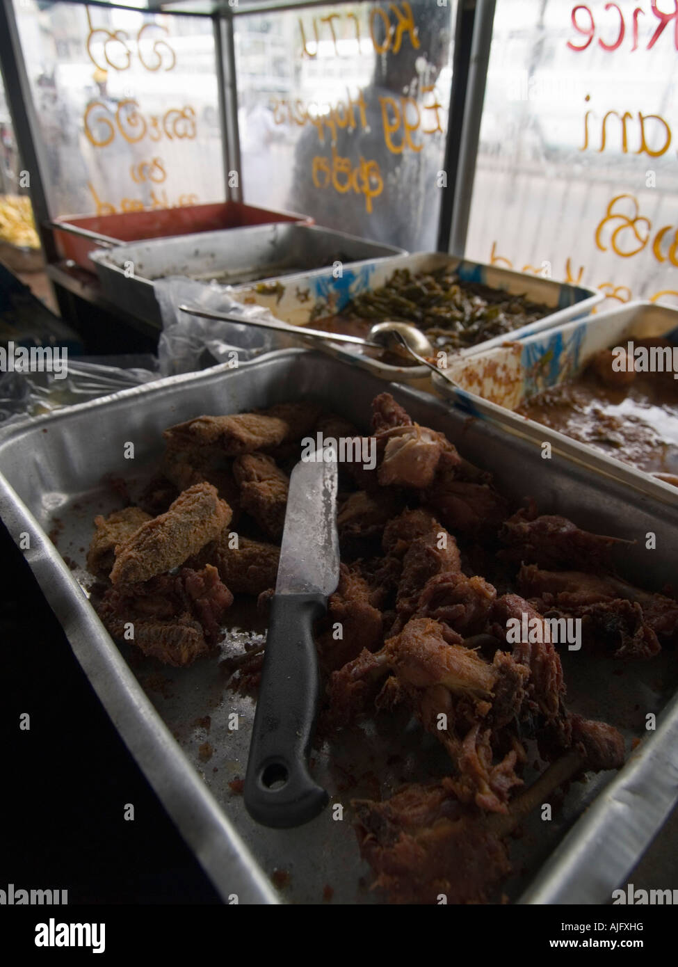 Food stand in the bus station Stock Photo - Alamy