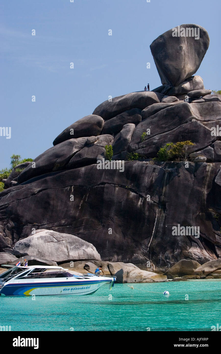 Large granite rock formation Number 8 Similand Island Similan Islands ...