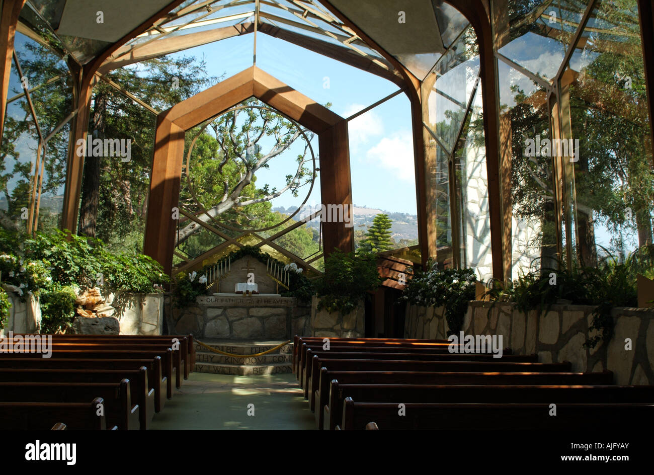 Wayfarers Chapel Famous Church California USA Stock Photo - Alamy