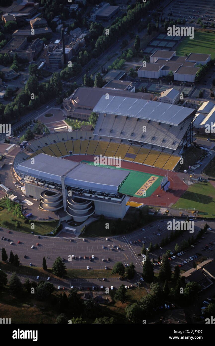 Aerial View Of Husky Stadium and the athletic department building At ...