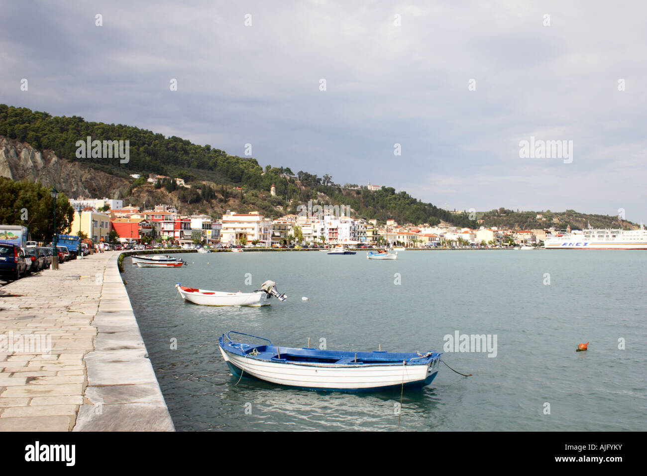 Zakynthos town waterfront, Greece Stock Photo - Alamy