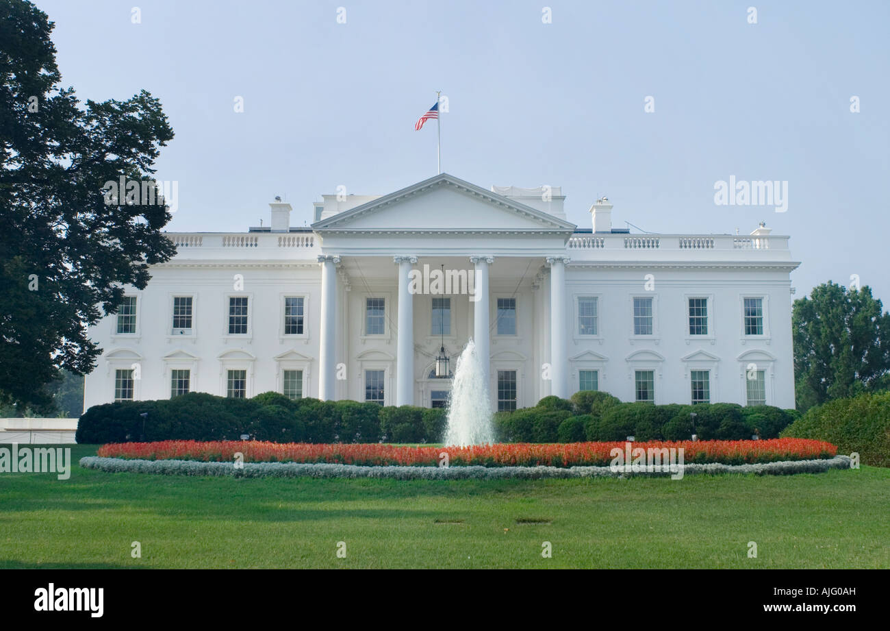 North Portico of the White House during the summer of 2006 Stock Photo ...