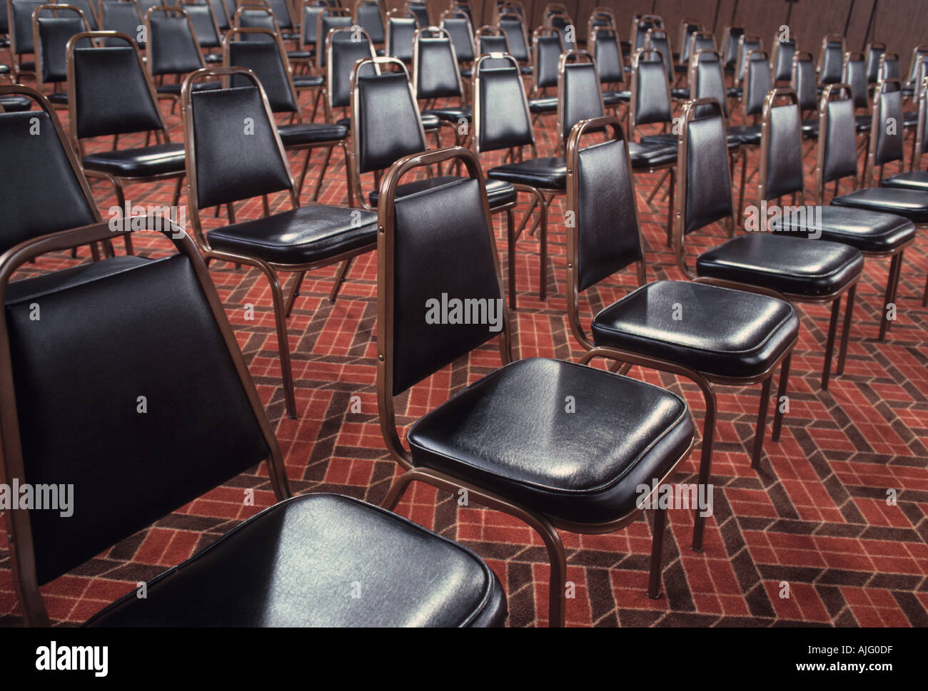Still life chairs set up for a meeting Stock Photo - Alamy