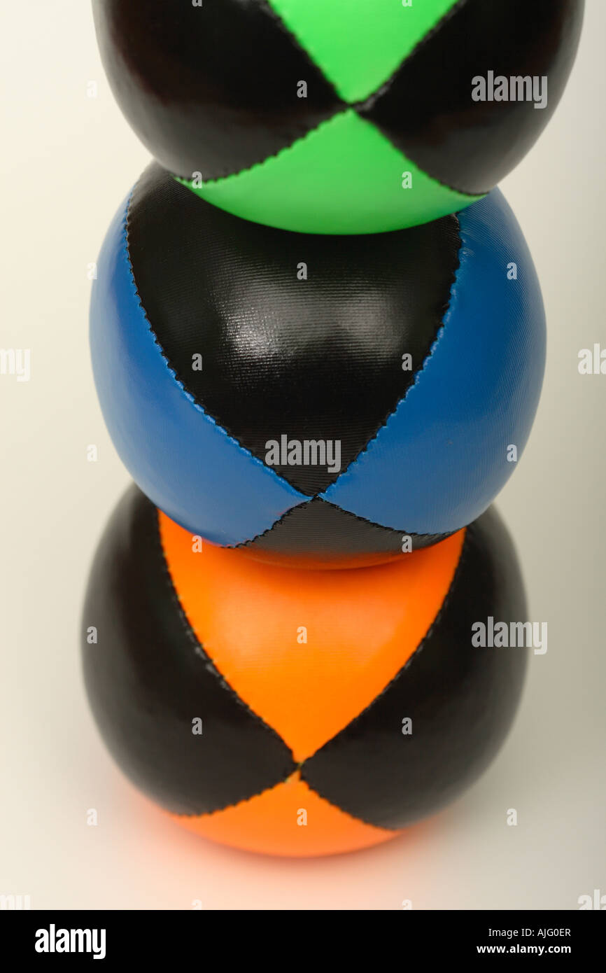 Juggling balls stack tower on top of each other Stock Photo - Alamy