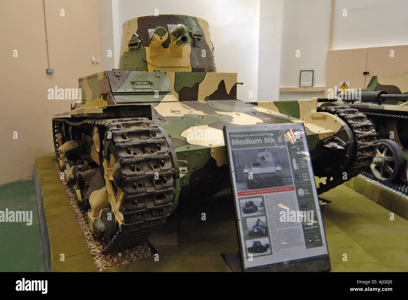 British Inter war period Mk E Medium Tank Stock Photo - Alamy