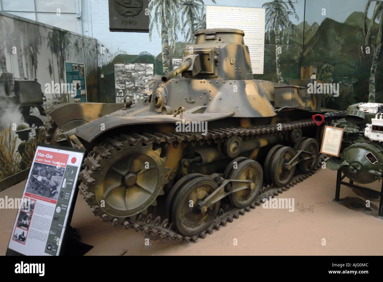 Japanese WW2 Ha Go Light Tank Stock Photo - Alamy