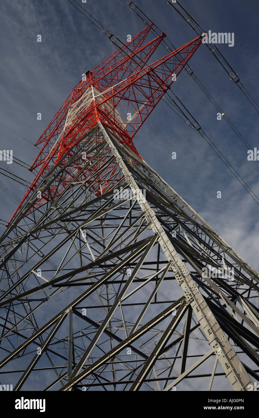 graphic angle of power and electricity power lines and cables united ...