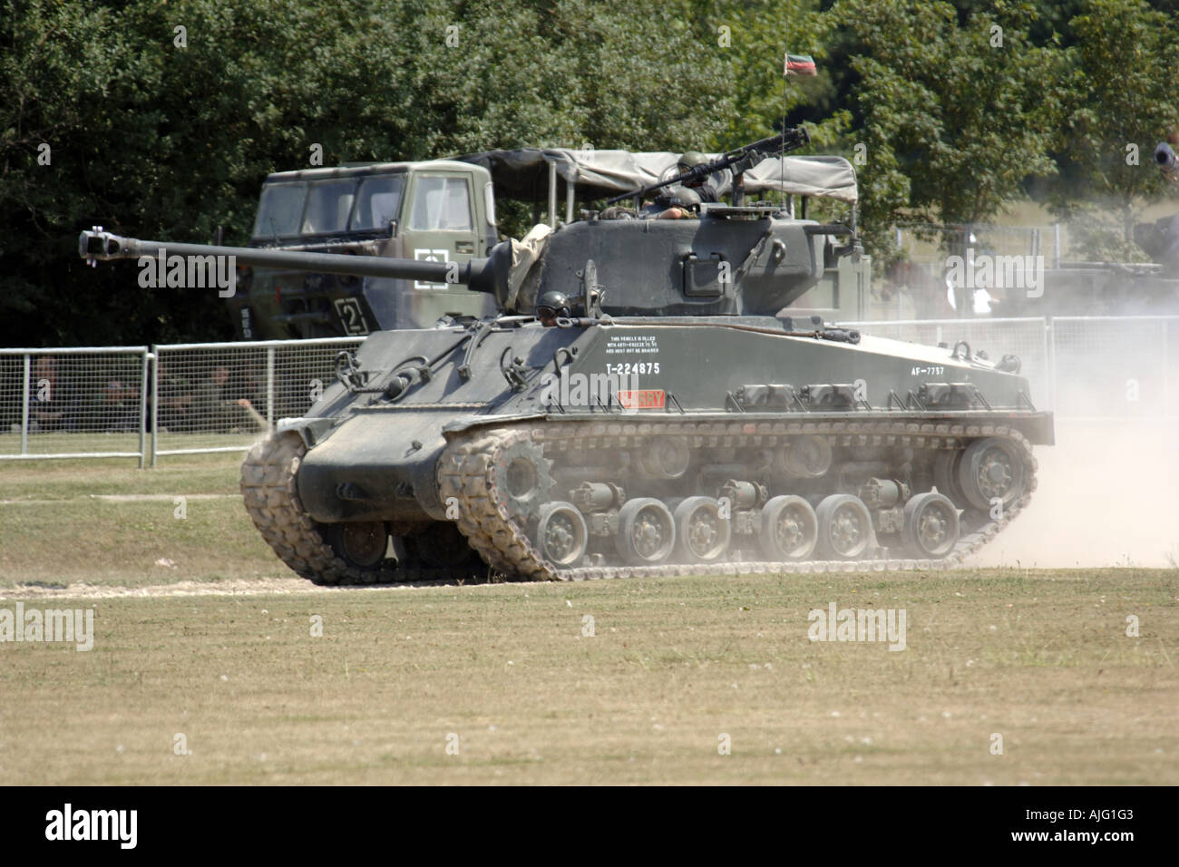 American WW2 Sherman tank Stock Photo - Alamy