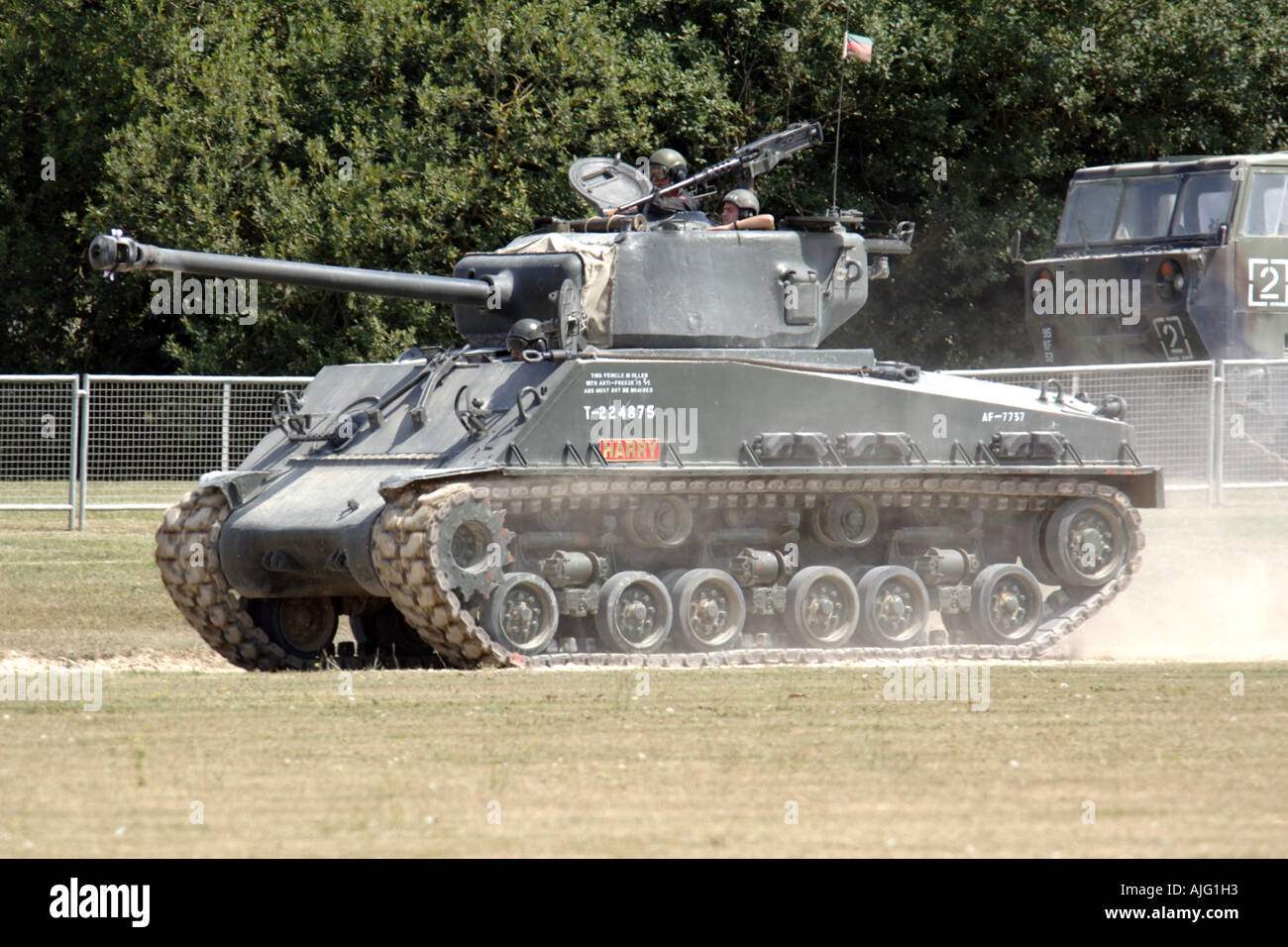 American WW2 Sherman tank Stock Photo - Alamy